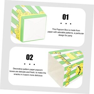 100pcs Popcorn Boxes Candy Popcorn Disposable Snack Containers Food Containers Disposable Popcorn Packaging Boxes Popcorn Bowls for Family Movie Night Paper Popcorn Boxes Set Gift