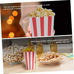 48pcs Popcorn Popcorn Box Cardboard Food Containers Mini Gift Boxes Candy Container Gofts Snack Cups Popcorn Bucket Popcorn Containers Movie Night Party Popcorn Box Snack Box