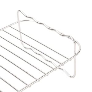 Fryer Rack, Fryer Metal Rack Non Stick Coating for Kitchen