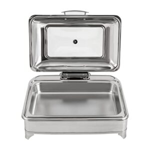 Single Pan Food Warmer, Food Warmers for Parties Buffets Electric, 9L Adjustable Temp Stainless Steel Buffet Server and Warming Tray