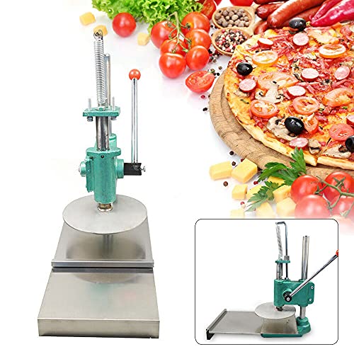 JINHZIXIU 9.5in Pizza Dough Press Manual For Home Or Commercial Use Stainless Steel