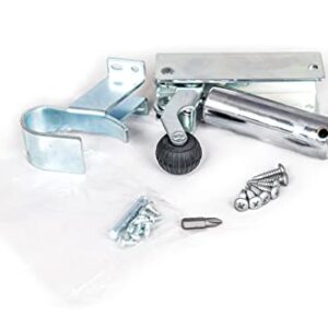 Kason 1092 Polished Chrome Hydraulic Door Closer, 7/8" to 1 5/8" Offset, and Hardware KIT