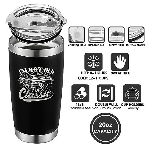 Gifts for Men - Birthday Gifts for Men - Mens Gifts for Grandpa, Him, Dad, Husband - 40th, 50th, 60th, 70th, 80th Funny Mens Birthday Gift Ideas - Christmas Gifts for Men - 20 Oz Tumbler for Men