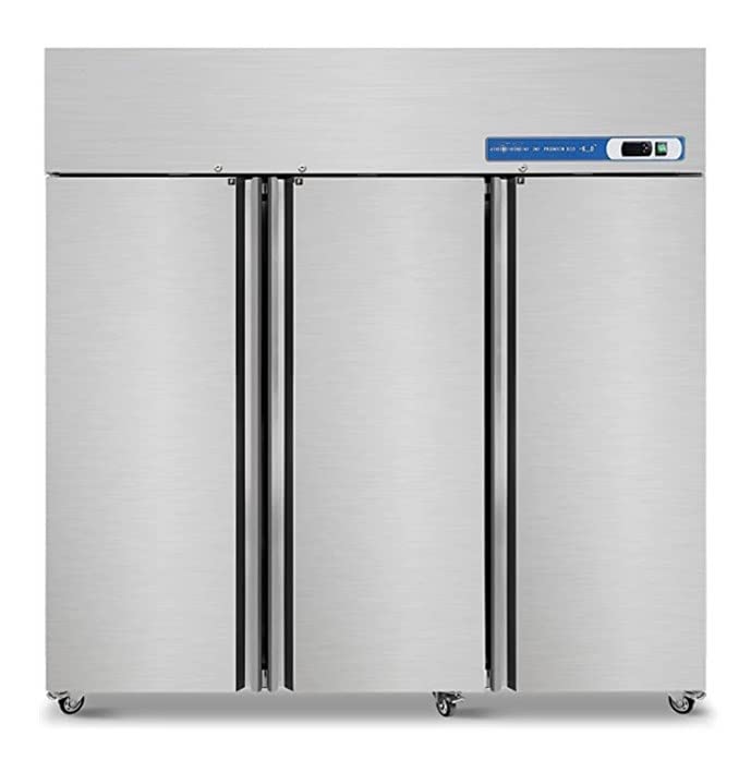 Aceland Commercial Refrigerator NON-ETL 72" Three Door Stainless Steel Upright Fan Cooling Refrigerator for Restaurant, Bar, Shop, Residential 54 Cu.ft (Commercial Kitchen Equipment)