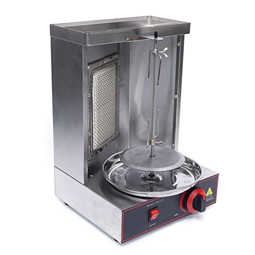 Shawarma Machine, Rotating LPG Gas Doner Kebab Machine Vertical Shawarma Machine Vertical Rotisserie for Chicken Roast,Turkey Roast,Tacos, Roast, Beefer for Restaurant Dinner Home Kitchen/2409