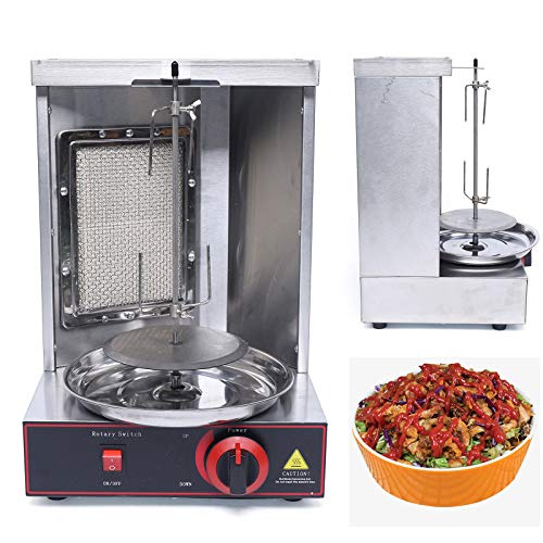 Shawarma Machine, Rotating LPG Gas Doner Kebab Machine Vertical Shawarma Machine Vertical Rotisserie for Chicken Roast,Turkey Roast,Tacos, Roast, Beefer for Restaurant Dinner Home Kitchen/2409