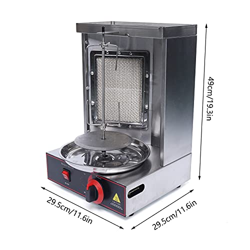 Shawarma Machine, Rotating LPG Gas Doner Kebab Machine Vertical Shawarma Machine Vertical Rotisserie for Chicken Roast,Turkey Roast,Tacos, Roast, Beefer for Restaurant Dinner Home Kitchen/2409