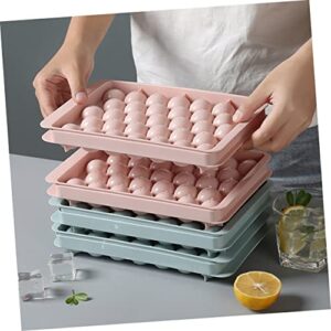 iplusmile 3pcs 33 Ice Molded Ice Box Silicone Ice Trays Plastic Pallets Sphere Ice Molds Wave Ice Making Silicone Andy Molds Silicone Chocolate Molds Pp Blue Ice Cube Tray Mold Ice Cube Mold