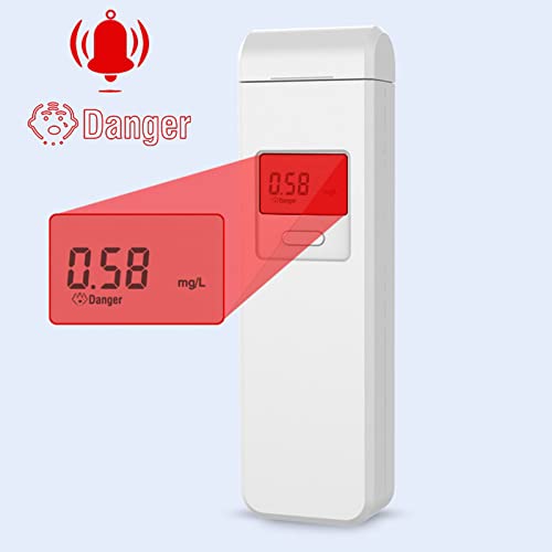 Alcohol Breath Tester, Accurate Portable Alcohol Breath Tester Non Contact Blowing DC2V‑3.3V Versatile Purifying Impurities Professional for Home Party