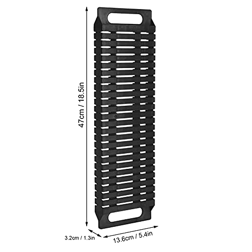 LURI Circuit Board Drying Rack, Antistatic ESD Circulation Rack Shelf, Electrostatic Prevention 25-Slot Circuit Board Storage Stand Holder, Black