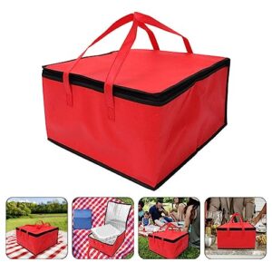 Thermal Food Bag Insulated Food Delivery Bag Insulated Pizza Delivery Bags Grocery Shopping Bags Thermal Tote Cooler Keep Food Warm Catering Bags for Seafood Cake Hot Food