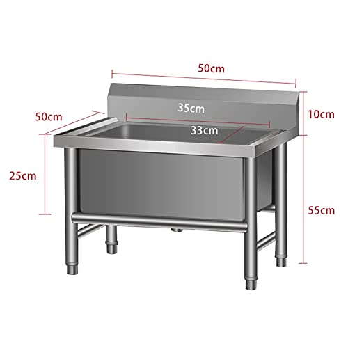 Freestanding Stainless Steel Sink, Stainless Steel Kitchen Sink, Household Goods Commercial Floor Mop Sink Stainless Steel Mop Service Basin