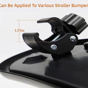 MIUSING Universal Stroller Snack Tray with Cup Holder - Travel-Friendly 3-in-1 Stroller Cup Holder and Entertainment Accessories for Convenient Outings and Traveling