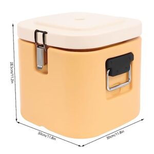 Bathrena Insulated Soup Carrier Coolers, 2.5 Gallon Portable Commercial Food Warmer Hot Box for Food Storage Hot Box Food Warmer, Keep Hot Food For 4-6 hours (Red)