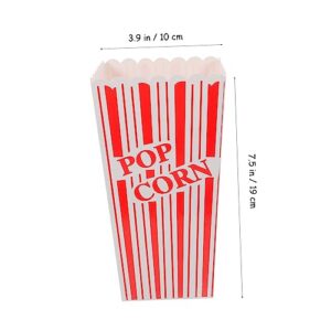 HEMOTON 30 Pcs Popcorn Popcorn Bucket Microwave Containers Disposable Food Containers Snack Container Oil Proof Popcorn Cup Disposable Popcorn Buckets Paper Popcorn Boxes Popcorn Bag Candy