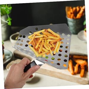 HEMOTON 5pcs French Fries Shovel Popcorn Machine Popcorn Metal Pooper Scooper Utility Scoop French Fries Scoop Popcorn Speed Scoop Kitchen Supplies French Fry Scoop Kitchen Grain Scoop