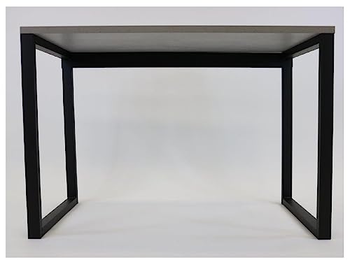 Steel Square Table OLegs - 28.5”High x 24”Wide with Cross Bar, Create The Perfect workspace or Interior Design Addition with a Pair of Contemporary Square Profile Table Legs That Instantly Standout.