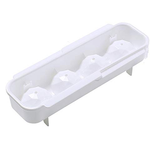 Ice Cube Trays ， Tray Balls, Ice Moulds Ice Cube Maker Plastic Ice Tray Ice Ball Mould Long Ice Cube Tray Plastic Ice Cube Tray Ice Cube Trays Large Plastic Ice Cube Trays White,A (Color : White, Si