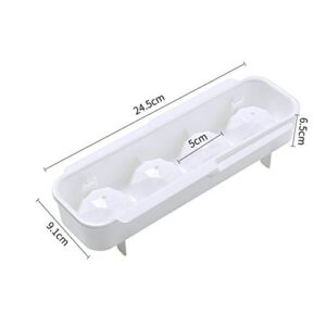 Ice Cube Trays ， Tray Balls, Ice Moulds Ice Cube Maker Plastic Ice Tray Ice Ball Mould Long Ice Cube Tray Plastic Ice Cube Tray Ice Cube Trays Large Plastic Ice Cube Trays White,A (Color : White, Si