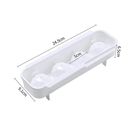 Ice Cube Trays ， Tray Balls, Ice Moulds Ice Cube Maker Plastic Ice Tray Ice Ball Mould Long Ice Cube Tray Plastic Ice Cube Tray Ice Cube Trays Large Plastic Ice Cube Trays White,A (Color : White, Si