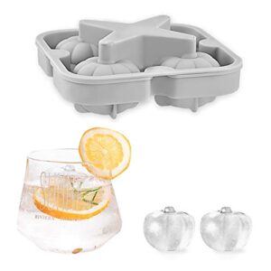 Ice Cube Trays ， Tray Balls, Ice Cube Mould Ice Trays Long Ice Cube Tray Ice Cube Trays Large Silicone Ice Tray Silicone Ice Cube Tray Ice Ball Mould Silicone Ice Cube Trays Gray,One Size (Color : Gr