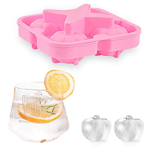 Ice Cube Trays ， Tray Balls, Ice Cube Mould Ice Trays Long Ice Cube Tray Ice Cube Trays Large Silicone Ice Tray Silicone Ice Cube Tray Ice Ball Mould Silicone Ice Cube Trays Gray,One Size (Color : Pi