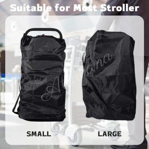 600D Stroller Travel Bag for Single and Double Strollers Gate Check Bag,Lightweight Pushchair Transport Carry Bags with Shoulder Straps for Airplane Travel