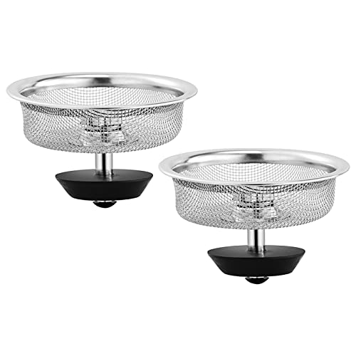 Steel Garbage -clogging Stainless Sewer Sink Sink 2PCS For Vegetable Filter Kitchen Filter Stainless Sink Washing Steel Filter Kitchen，Dining & Bar Sink Sieve