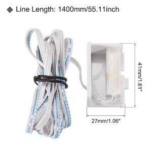 MECCANIXITY Ice Full Switch Sensor for Ice Maker Magnet Door Panel Switch 140cm Three Lines White