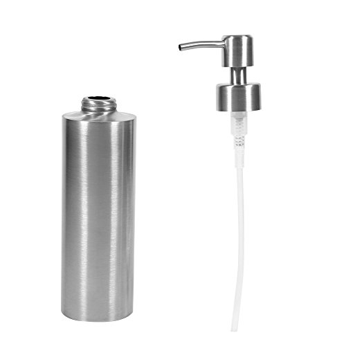 Stainless Steel Soap Dispenser Liquid Soap Box, 350ml Soap Dispenser Kitchen Sink Faucet Bathroom Shampoo Box Soap Container