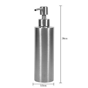 Stainless Steel Soap Dispenser Liquid Soap Box, 350ml Soap Dispenser Kitchen Sink Faucet Bathroom Shampoo Box Soap Container