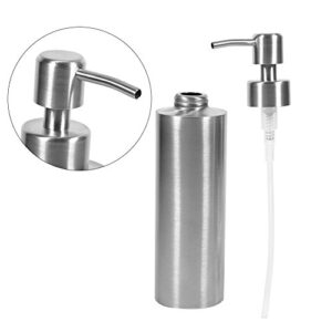 Stainless Steel Soap Dispenser Liquid Soap Box, 350ml Soap Dispenser Kitchen Sink Faucet Bathroom Shampoo Box Soap Container