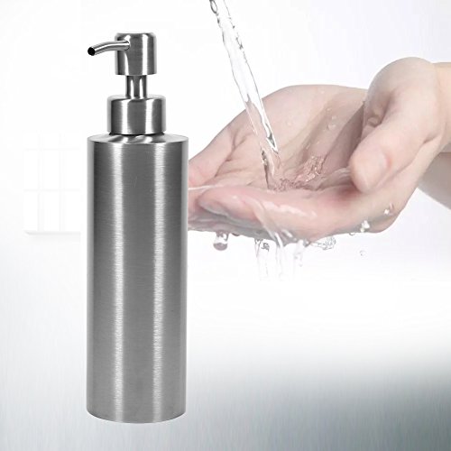 Stainless Steel Soap Dispenser Liquid Soap Box, 350ml Soap Dispenser Kitchen Sink Faucet Bathroom Shampoo Box Soap Container