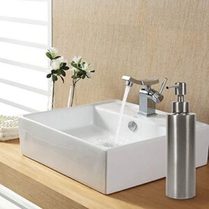 Stainless Steel Soap Dispenser Liquid Soap Box, 350ml Soap Dispenser Kitchen Sink Faucet Bathroom Shampoo Box Soap Container