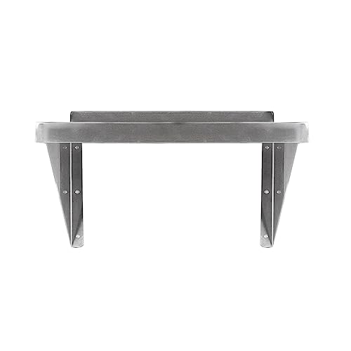 AmGood 06" Width x 10" Length | Stainless Steel Wall Shelf | Square Edge | Metal Shelving | Heavy Duty | Commercial Grade | Wall Mount | NSF Certified