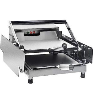 750/2000w electric hamburger bun heat-up machine, automatic hamburger toaster, hamburger heating machine with non-stick pan (size : large)