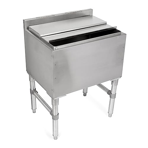 Insulated Ice Bins, 21" Width, With Cold Plate, 18GA Stainless Steel (Underbar)