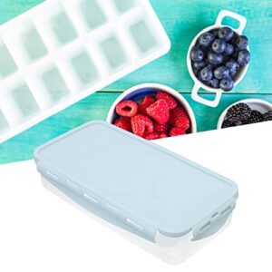 Udavivi Ice Cube tray,Double Layer Ice Mould Box - 1.7L, 64 Grid, Soft Silicone, DIY Ice Cube Mold Maker