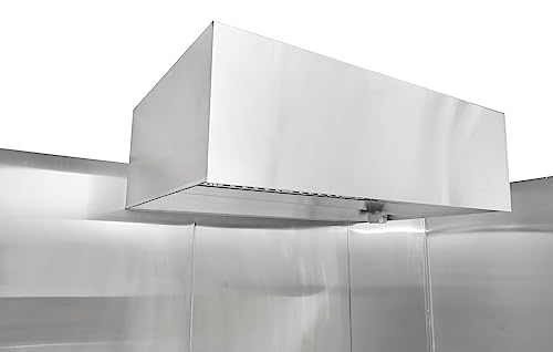 HOODMART 48” x 84” Metal Wall Panels, Set of 3 - High Quality Stainless Steel Sheet with Seams & End Caps, Back Splash Guard for Food Trucks, Restaurants, and Trailers