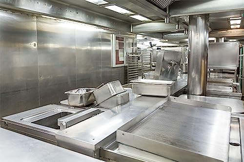 HOODMART 48” x 84” Metal Wall Panels, Set of 3 - High Quality Stainless Steel Sheet with Seams & End Caps, Back Splash Guard for Food Trucks, Restaurants, and Trailers