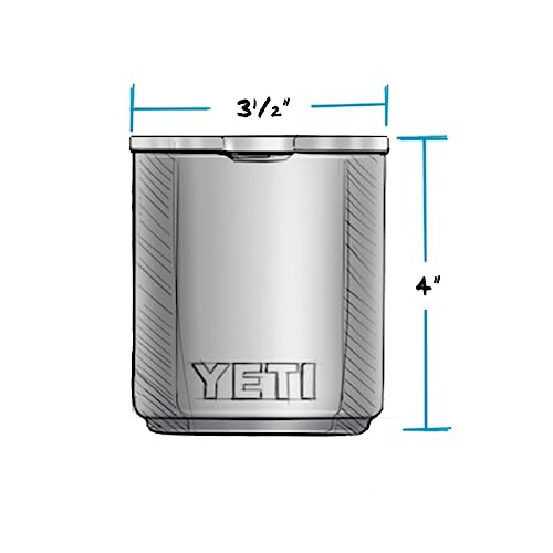 YETI Rambler 10 oz Stackable Lowball 2.0, Vacuum Insulated, Stainless Steel with MagSlider Lid, Cosmic Lilac