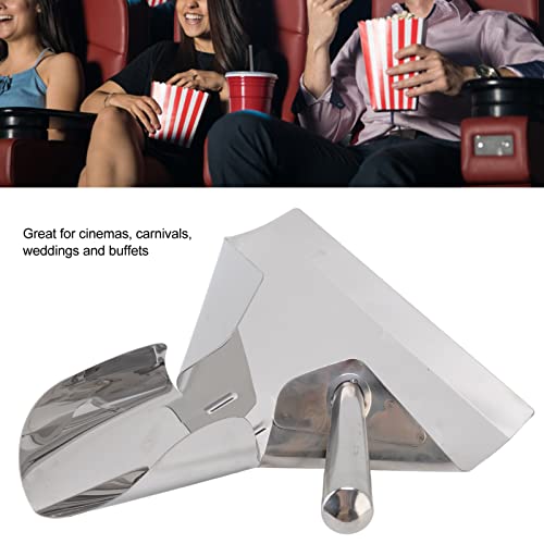 Udavivi French Fries Shovel,Rustproof Stainless Steel French Fries Shovel for Cinemas and Buffets (Food Scoop)