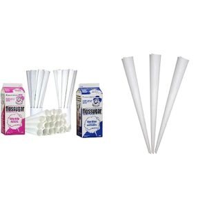 perfectware 2 pack cotton candy floss sugar with 100 count paper cotton candy cones. pink vanilla and blue raspberry& pw cotton candy cone 100ct cotton candy cones 100ct