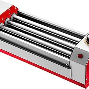 hotdog roller grill Stainless Steel Hot Dog Roller Machine, Commercial Sausage Grill Cooker Machine, 0-250 Temperature Control, With Oil Pan, Commercial and Household Hot Dog Machine (Size : 3 Tubes