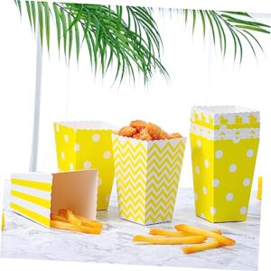 ULTECHNOVO 48pcs Popcorn Boxes Popcorn Box Candy Containers Popcorn Cups Disposable Containers for Food French Fries Boxes Baking Wrap Boxes Party Popcorn Box Popcorn Paper Serving Cups Mini