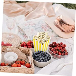 ULTECHNOVO 48pcs Popcorn Boxes Popcorn Box Candy Containers Popcorn Cups Disposable Containers for Food French Fries Boxes Baking Wrap Boxes Party Popcorn Box Popcorn Paper Serving Cups Mini