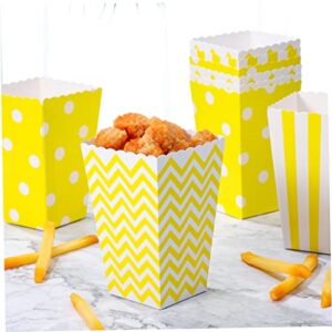 ULTECHNOVO 48pcs Popcorn Boxes Popcorn Box Candy Containers Popcorn Cups Disposable Containers for Food French Fries Boxes Baking Wrap Boxes Party Popcorn Box Popcorn Paper Serving Cups Mini