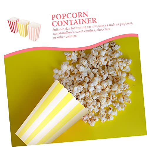 60pcs Popcorn Boxes Popcorn Box Green Decor Disposable Snack Containers Disposable Containers Popcorn Bowl Popcorn Container Popcorn Bucket Paper Party Snack Container Soft