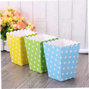 ULTECHNOVO 36pcs Popcorn Boxes Popcorn Cartons Popcorn Holder Popcorn Case Container Polka Dot Popcorn Boxes Popcorn Containers