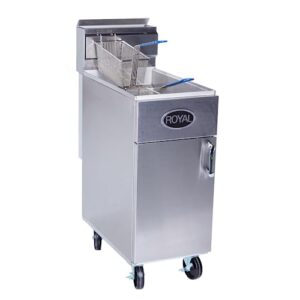 royal range of california rft-50 natural gas floor fryer 50 lb capacity